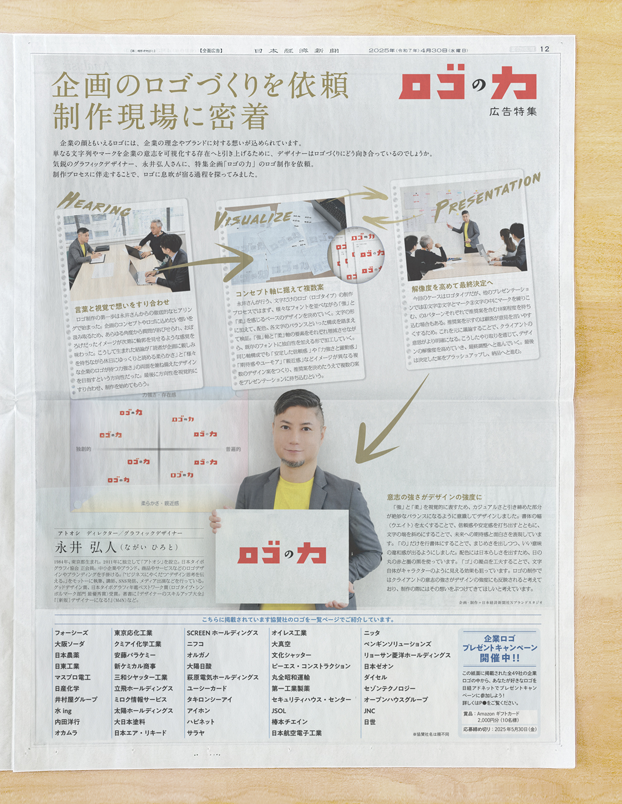 全国紙 『日本経済新聞』、「ロゴの力」特集に、アトオシが掲載されました。 | News | アトオシ atooshi | ロゴデザイン・ブランディング